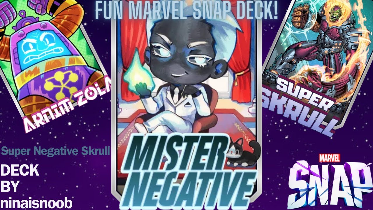 SUPER NEGATIVE SKRULL! FUN SNAP DECKS! DECK BY ninaisnoob! - YouTube