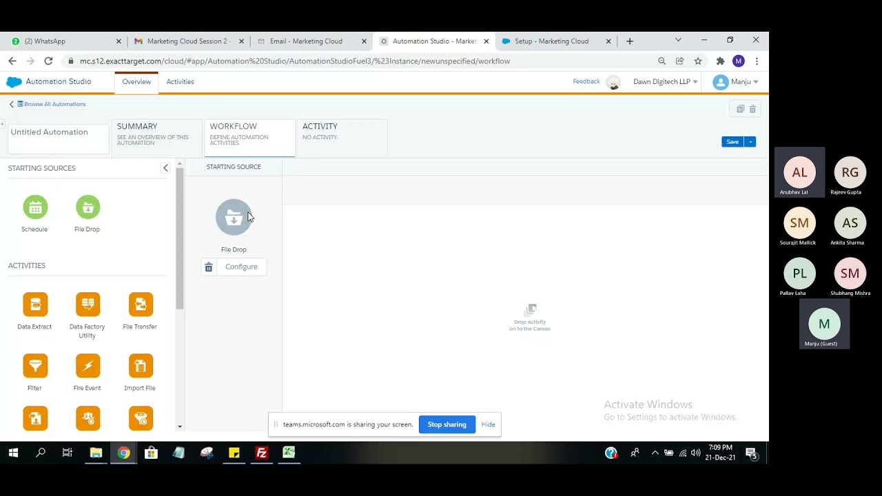 Salesforce Marketing Cloud Automation Studio - YouTube