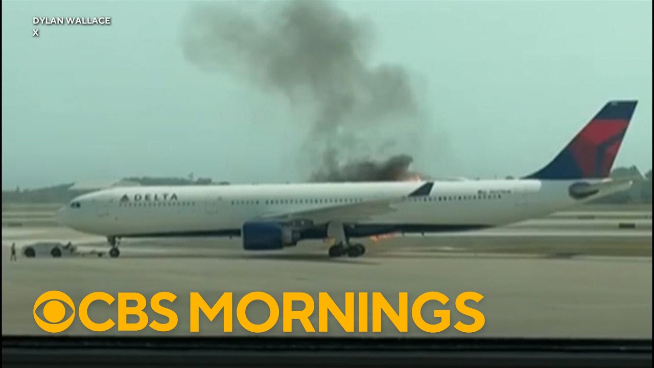 Delta passengers describe engine fire on plane at Orlando airport ...