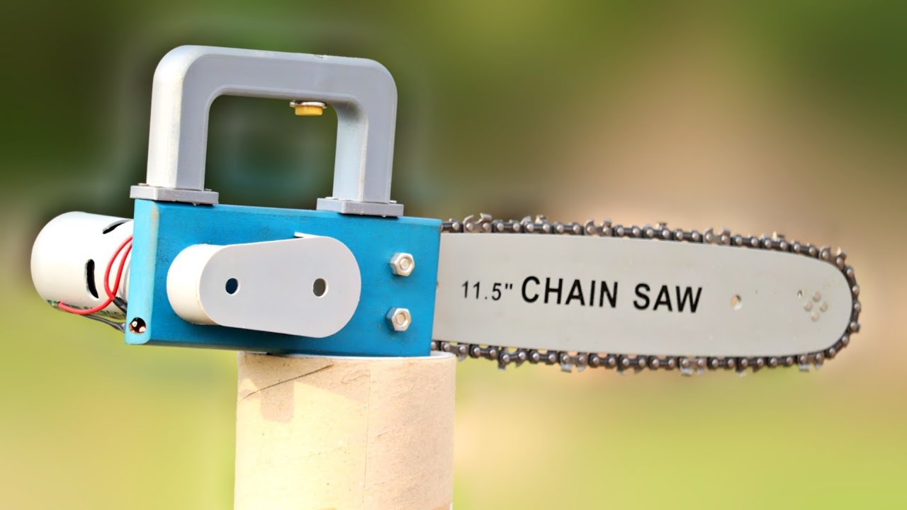Making powerful Chain Saw From 775 Motor - YouTube
