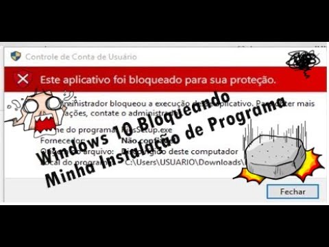 Não Consigo instalar programa no windows 10/ problema resolvido - YouTube