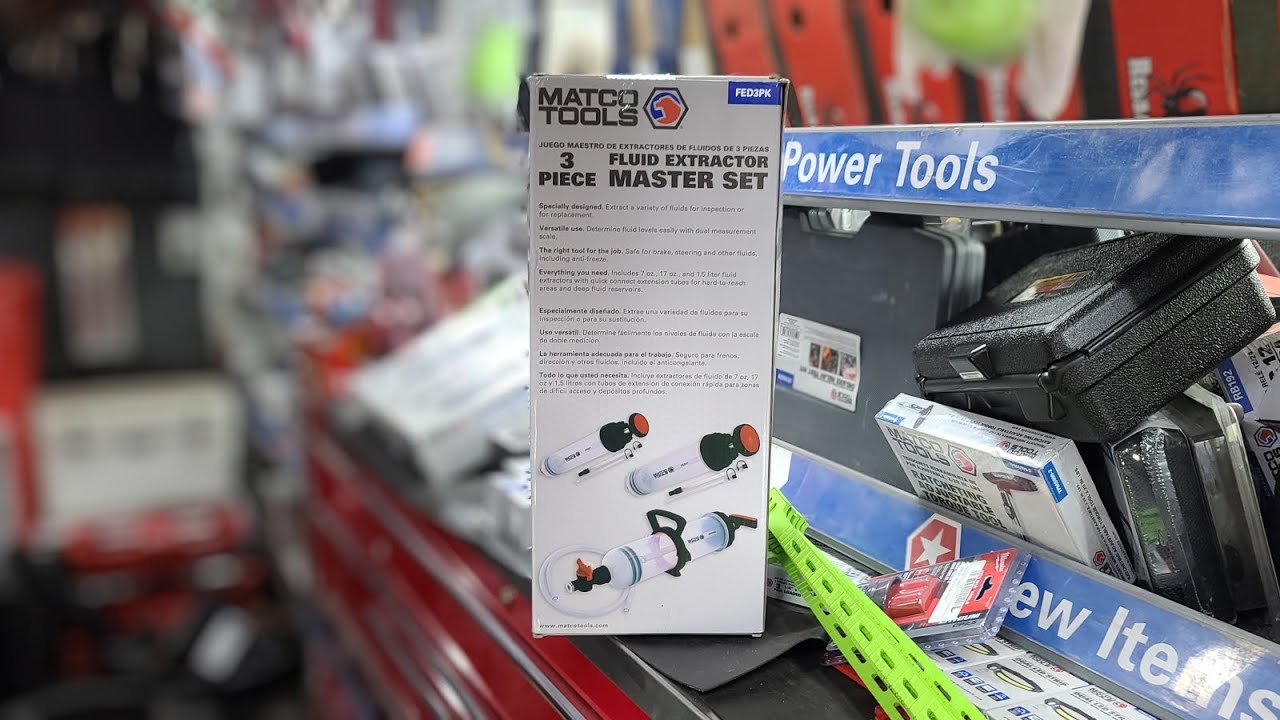 ALL NEW from MATCO TOOLS!! 3 Piece Fluid Extractor Set!! (FED3PK) - YouTube