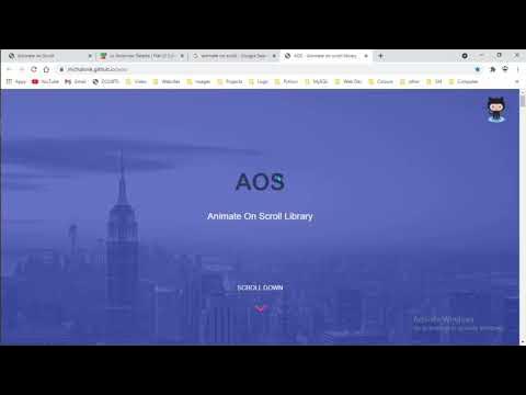 Animate on Scroll effect using AOS library | JavaScript - YouTube