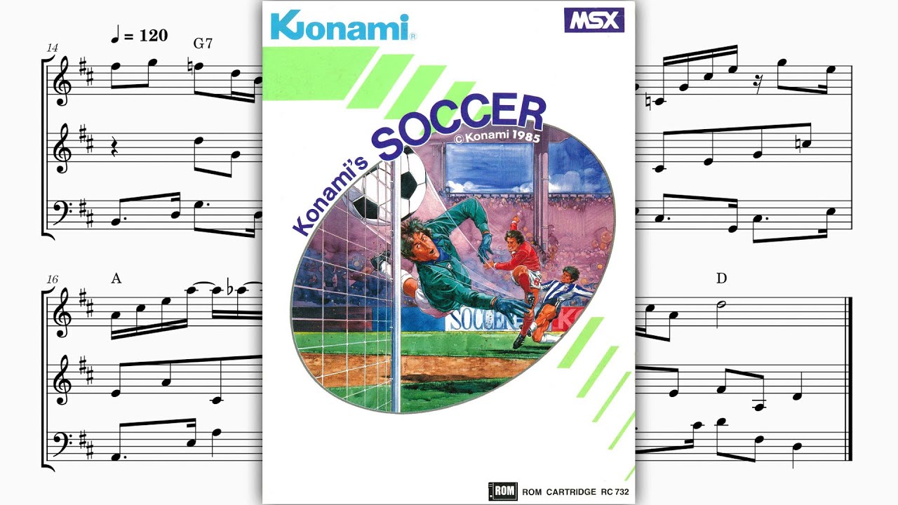 Konami's Soccer (1985) | 8-bit Sheet Music | MSX - YouTube