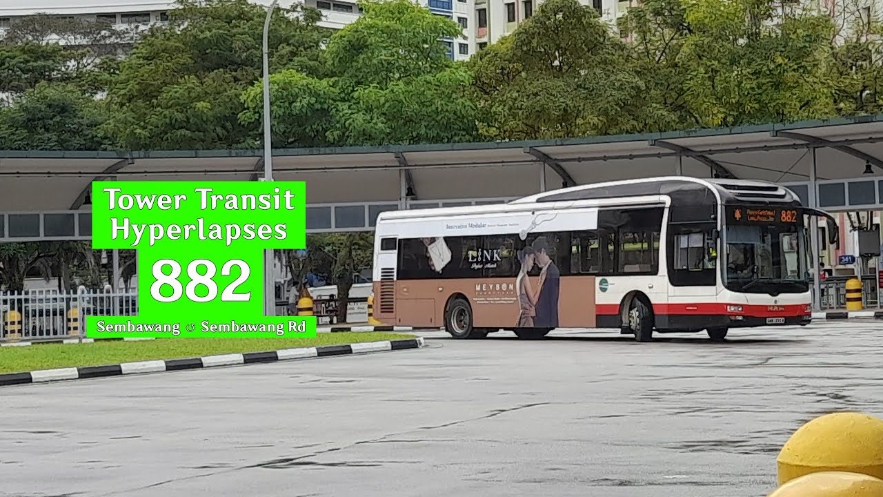 Tower Transit Singapore Hyperlapses: Service 882 - YouTube