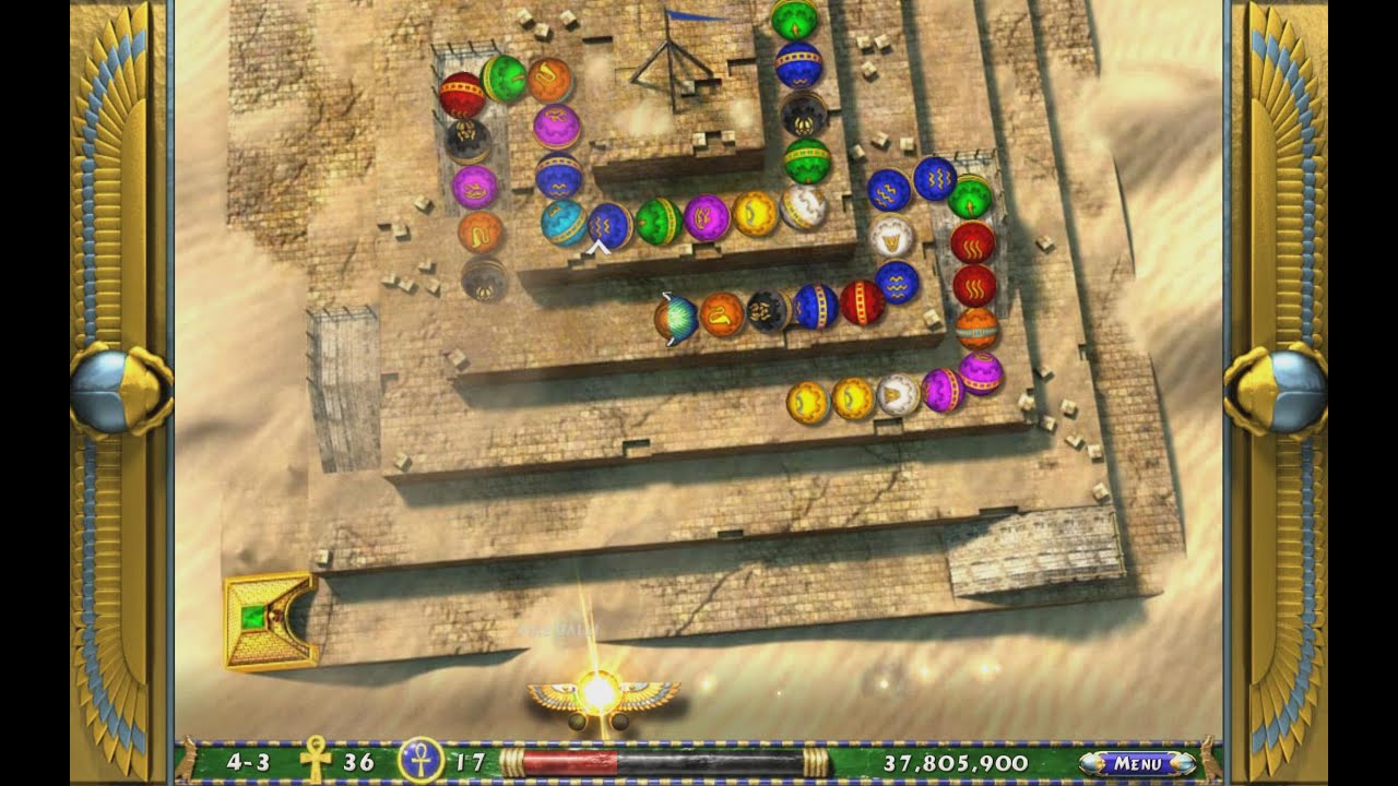 Luxor 2 Challenge of Horus Stage 4 - YouTube