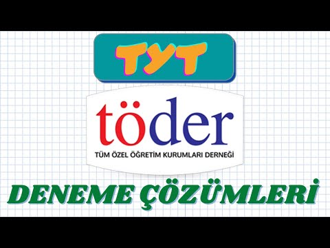 TÖDER TYT TÜRKİYE GENELİ DENEME FİZİK ÇÖZÜMLERİ