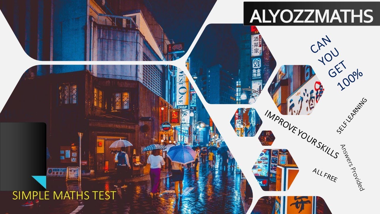 BASIC MATHS GAME TEST (ALGEBRA- Basic) - YouTube