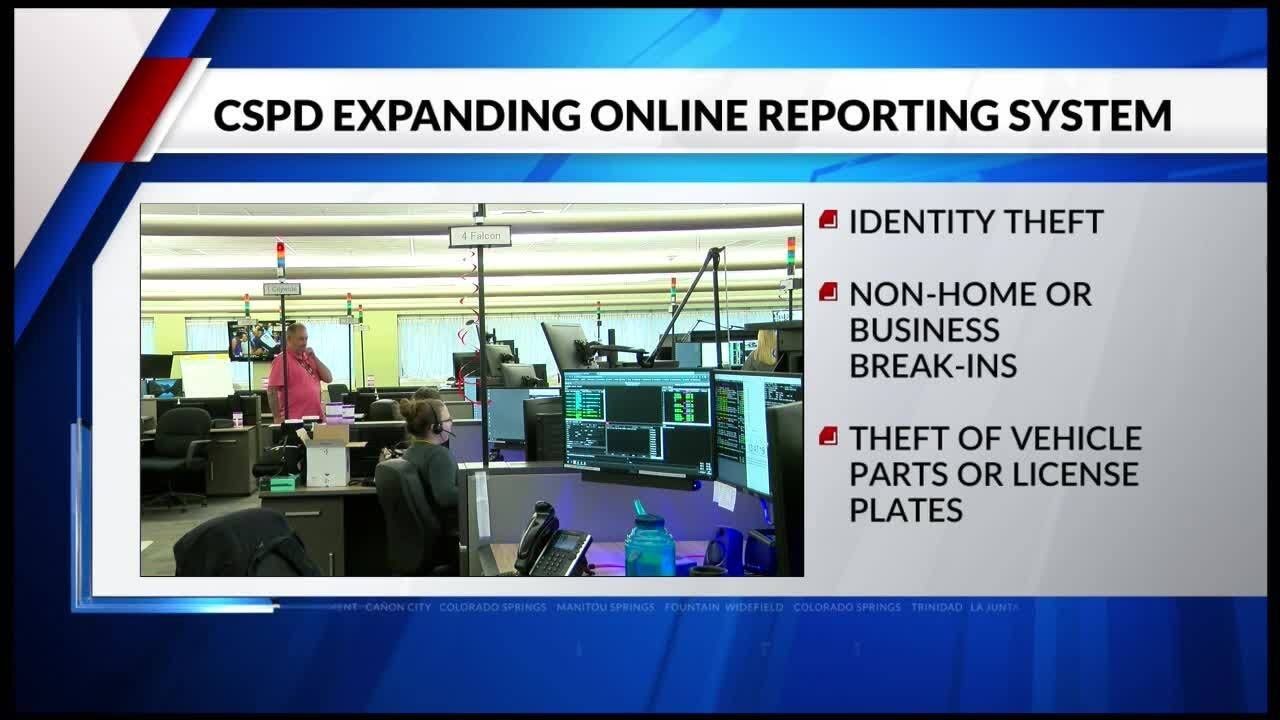 You can now report certain crimes to CSPD online - YouTube