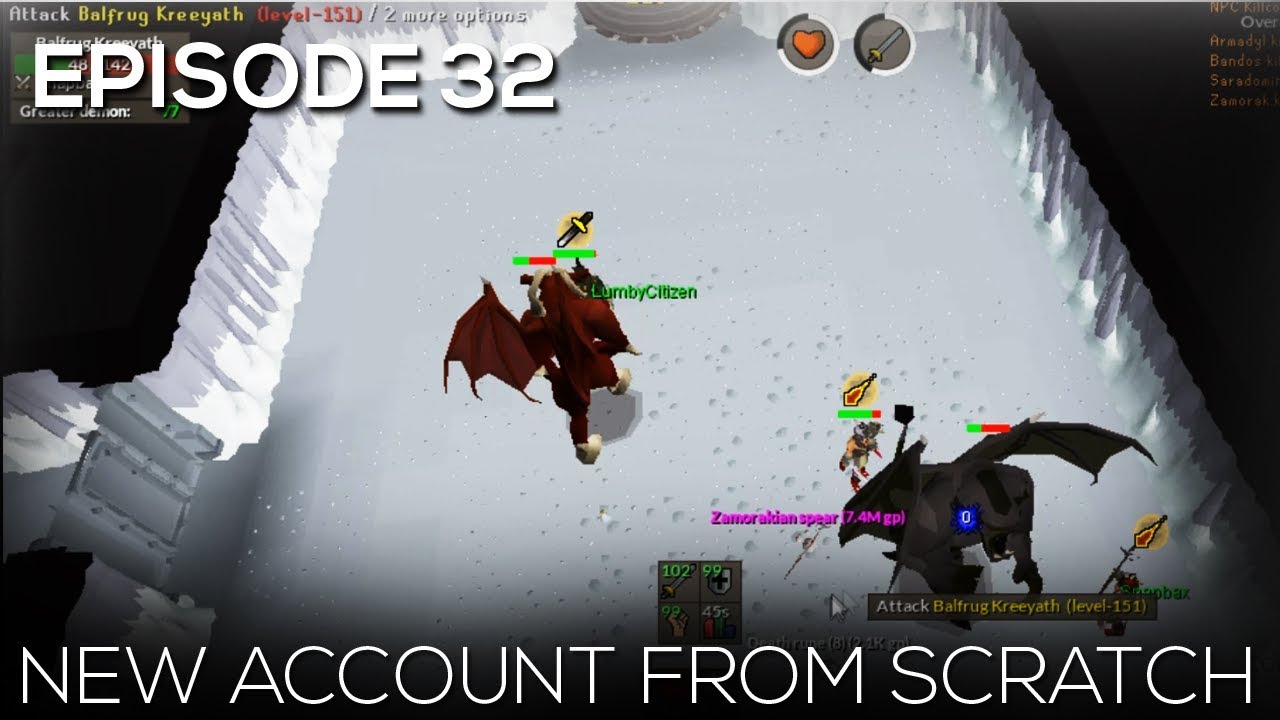 OSRS - New Account from Scratch | EP32 | ZAMORAKIAN SPEARS FOR EVERYONE ...