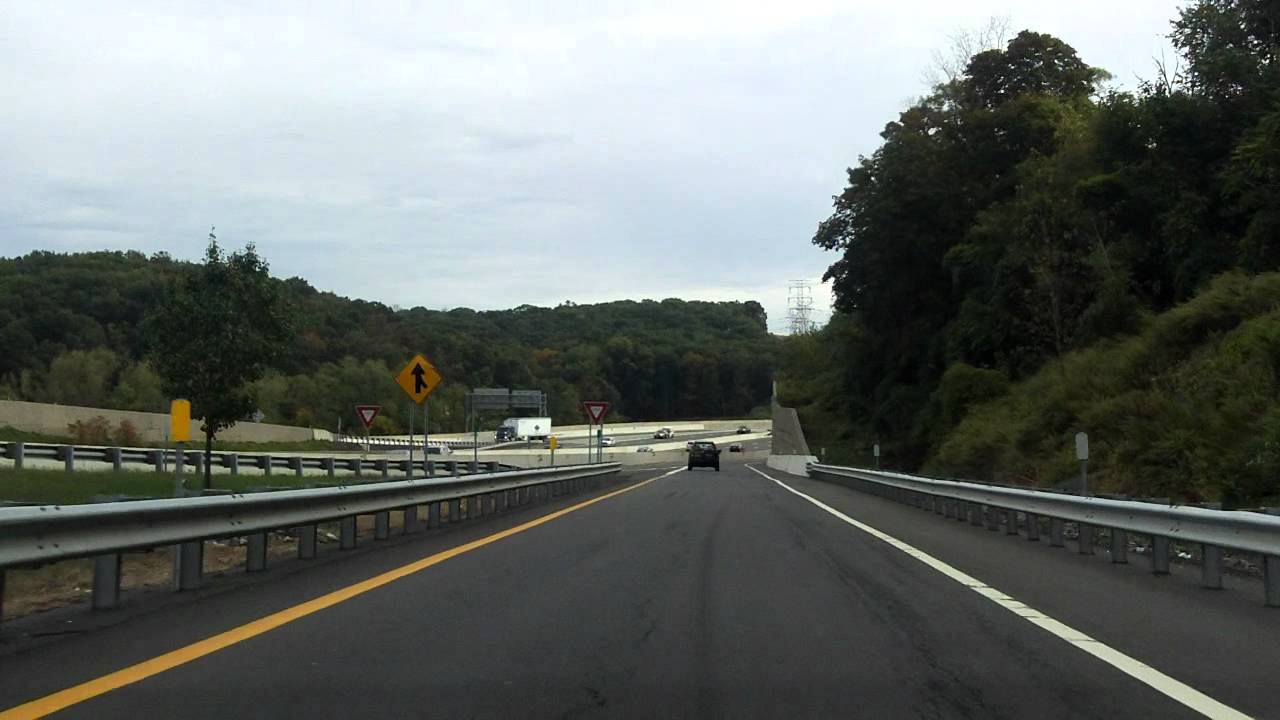 New York State Thruway (Interstate 87 Exit 8A) southbound - YouTube