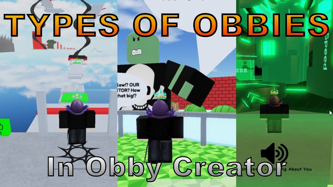 Types of obbies in Obby Creator - YouTube