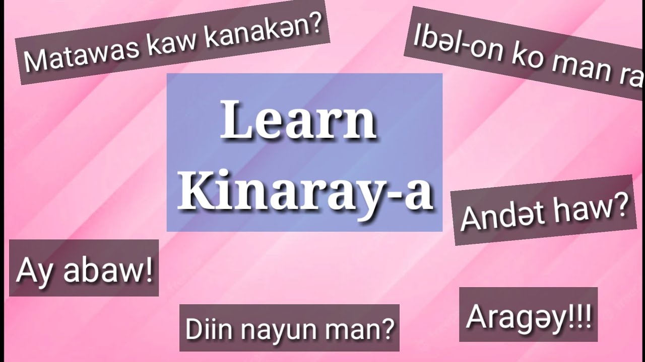 GOING TO THE MARKET in KINARAY-A |Learn KINARAY-A| Kinaray-a Language ...