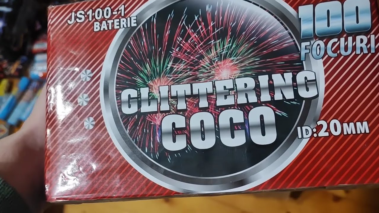 Baterie GLITTERING COCO 100 Focuri-20MM FIRESHOW JS100-1 - YouTube