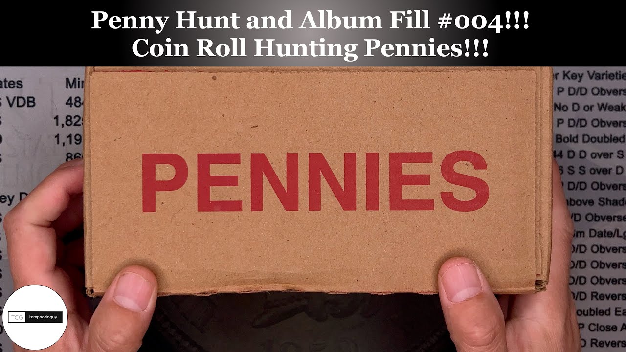 Penny Hunt and Album Fill #004!!! Coin Roll Hunting Pennies!!! - YouTube
