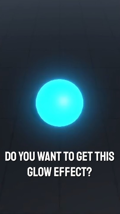 Make a Unity3D Glow Effect in 30 seconds #unity #gamedev - YouTube