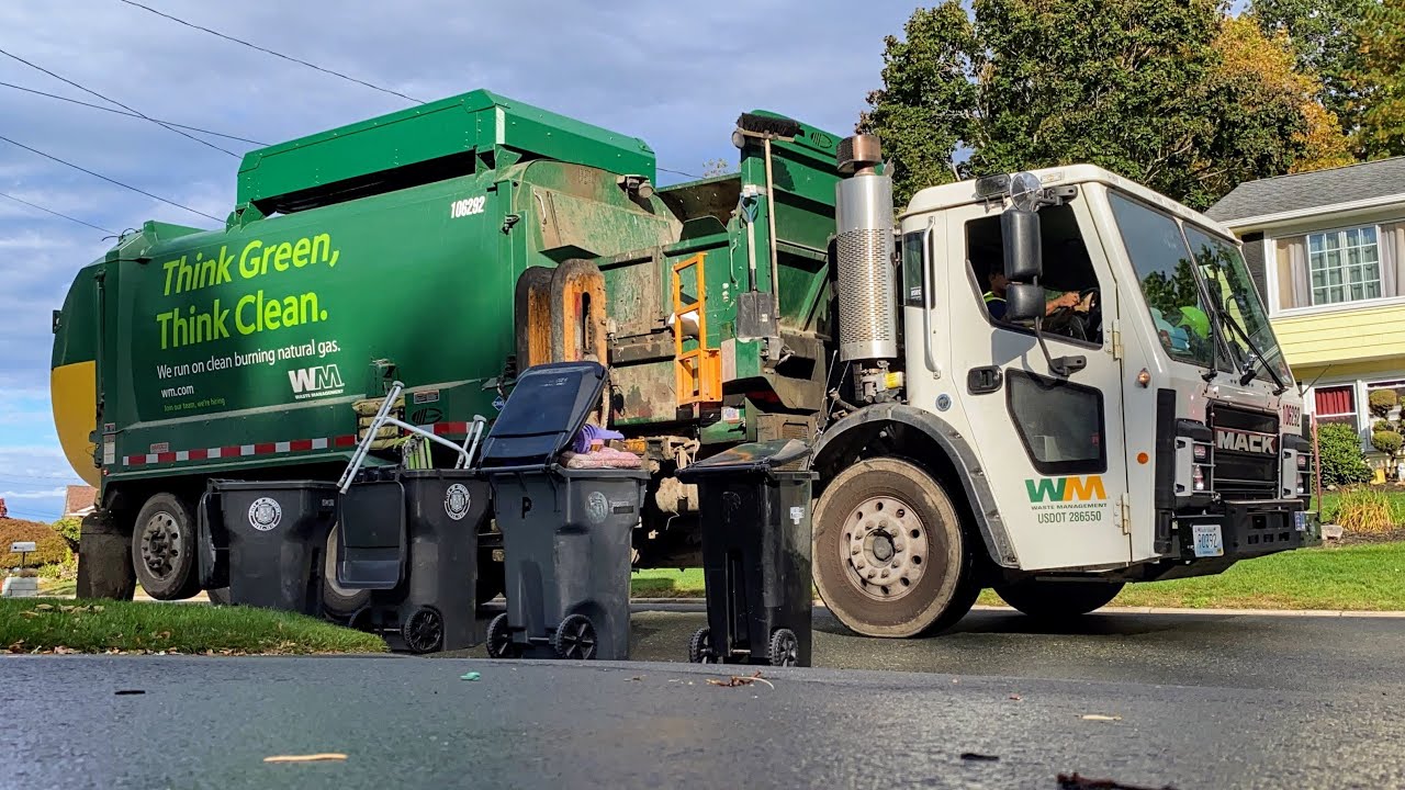 Waste Management Garbage truck VS. Cart lines (2020) - YouTube