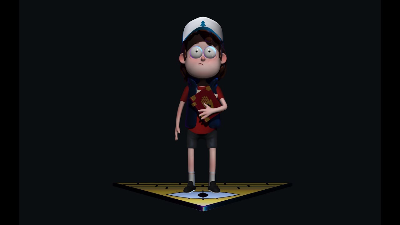 Dipper Pines Sculpture - YouTube