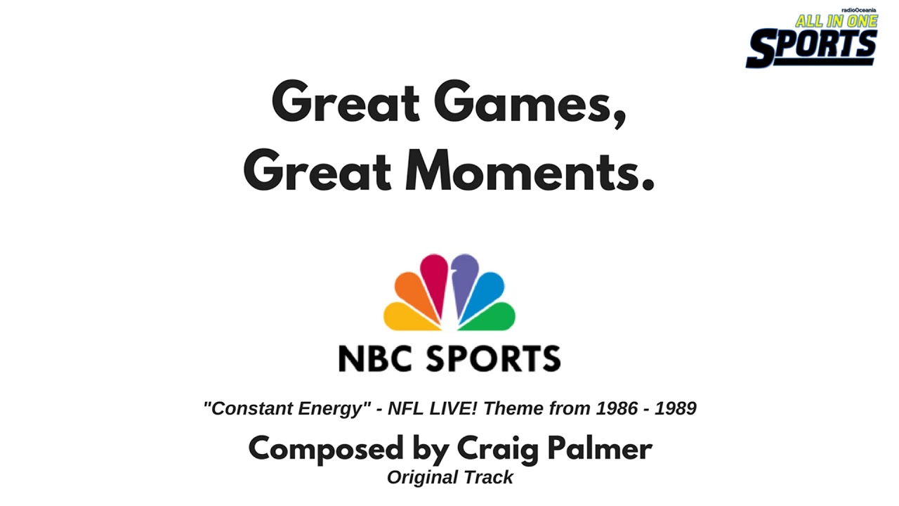 NBC Sports "Great Games, Great Moments" NFL Live! Theme (1986-1989 ...