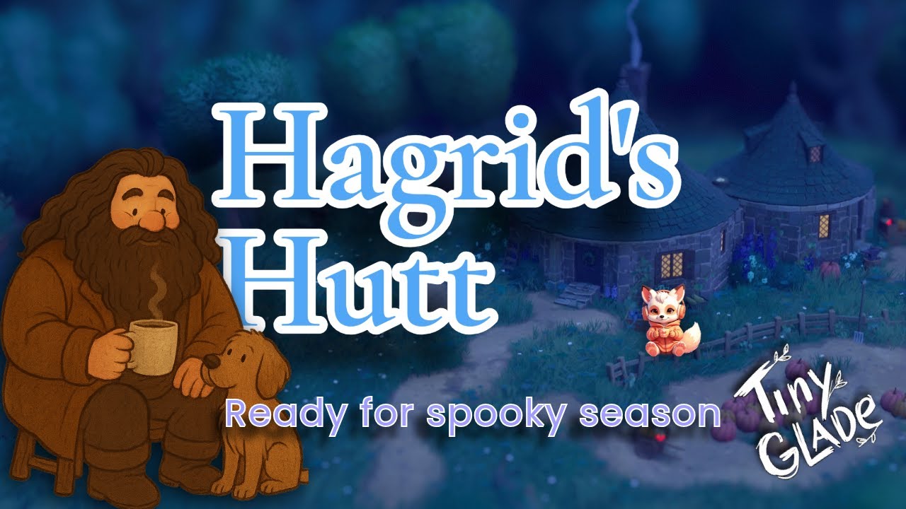 Tiny Glade | Recreating Hagrid’s Hut – Cozy & Spooky Build - YouTube