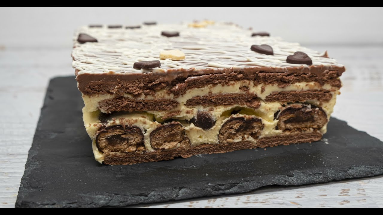 Keks torta sa mednim srcem - Bebina kuhinja - Domaći video recept - YouTube