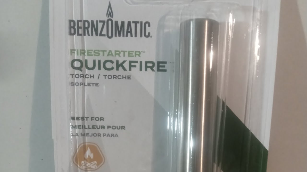 Bernzomatic firestarter Quickfire torch - YouTube