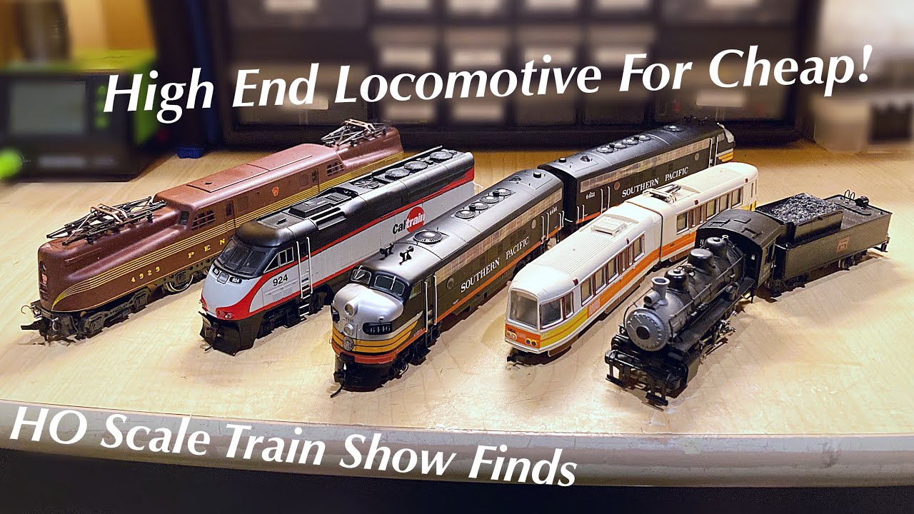 High End Locomotives For Cheap! $85 HO Scale Train Show Finds - YouTube