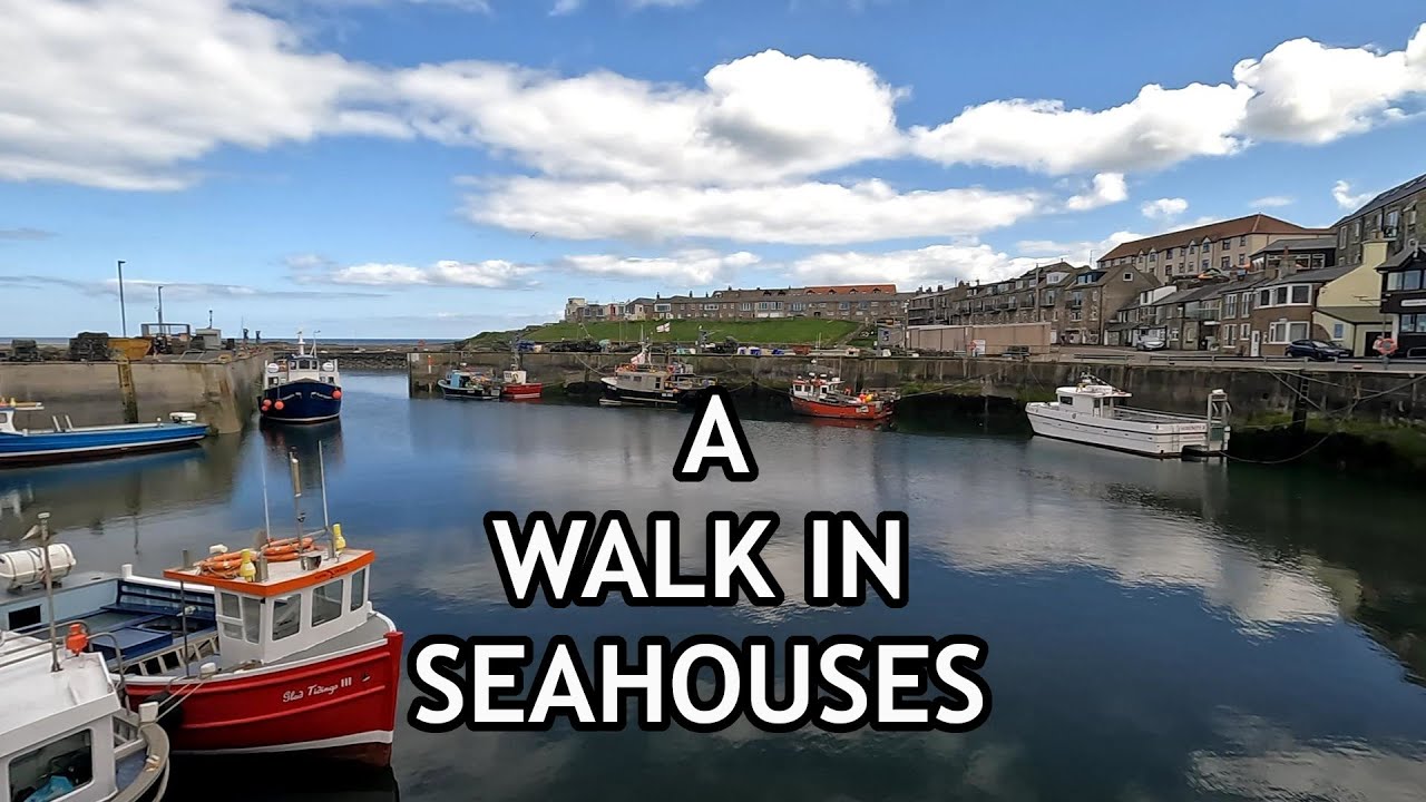 a short walk around beautiful seahouses,northumberland - YouTube