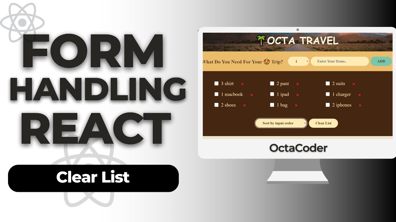 React Tutorial: Add Clear List Button with Confirmation | Octa Travel ...