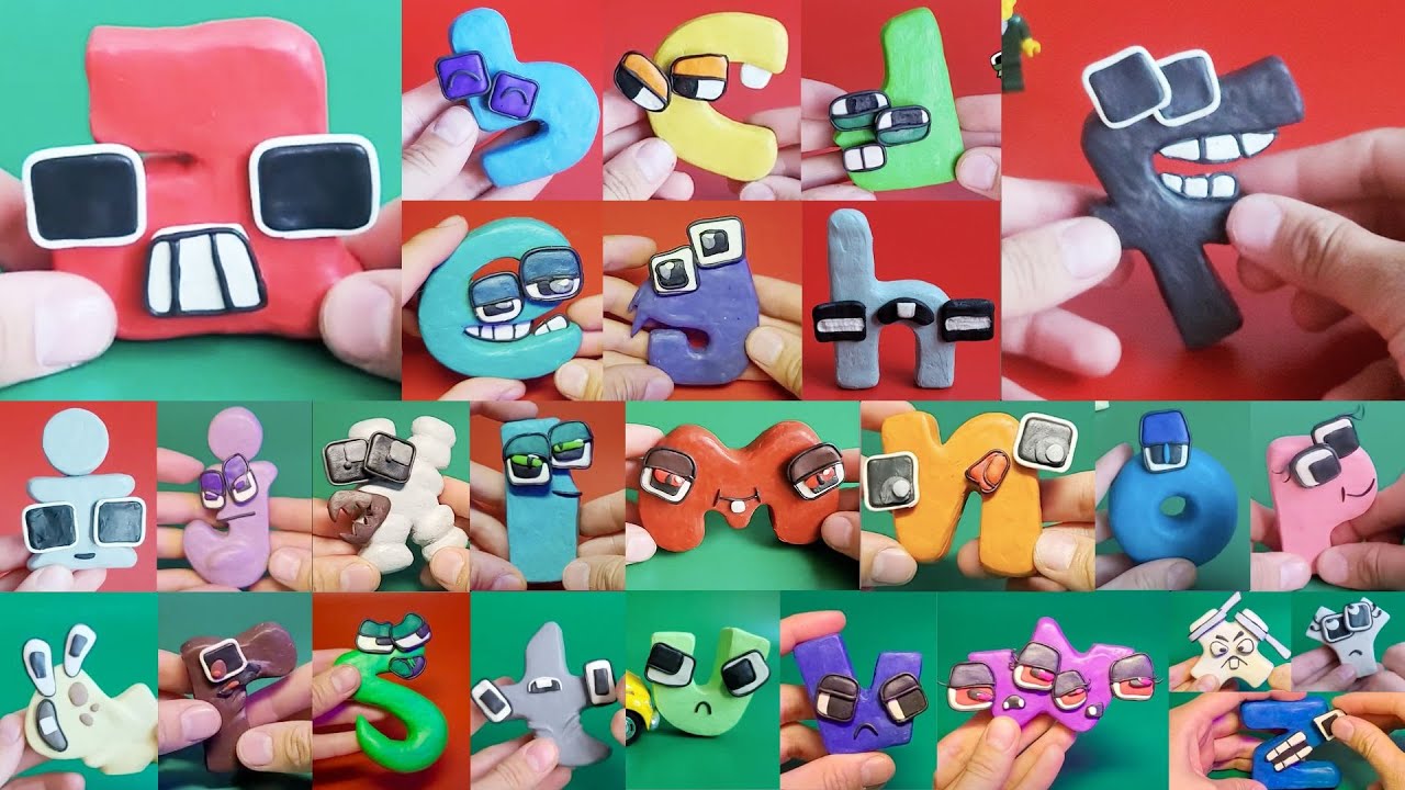 I made ALL 26 Alphabet Lore Lowercase Letters (A-Z). Clay Tutorial ...