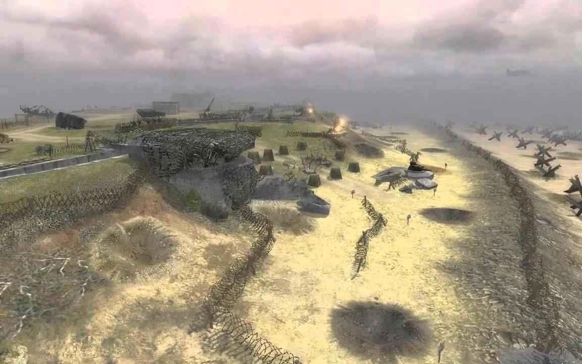 Men of War: Map: Omaha Beach Landing - YouTube