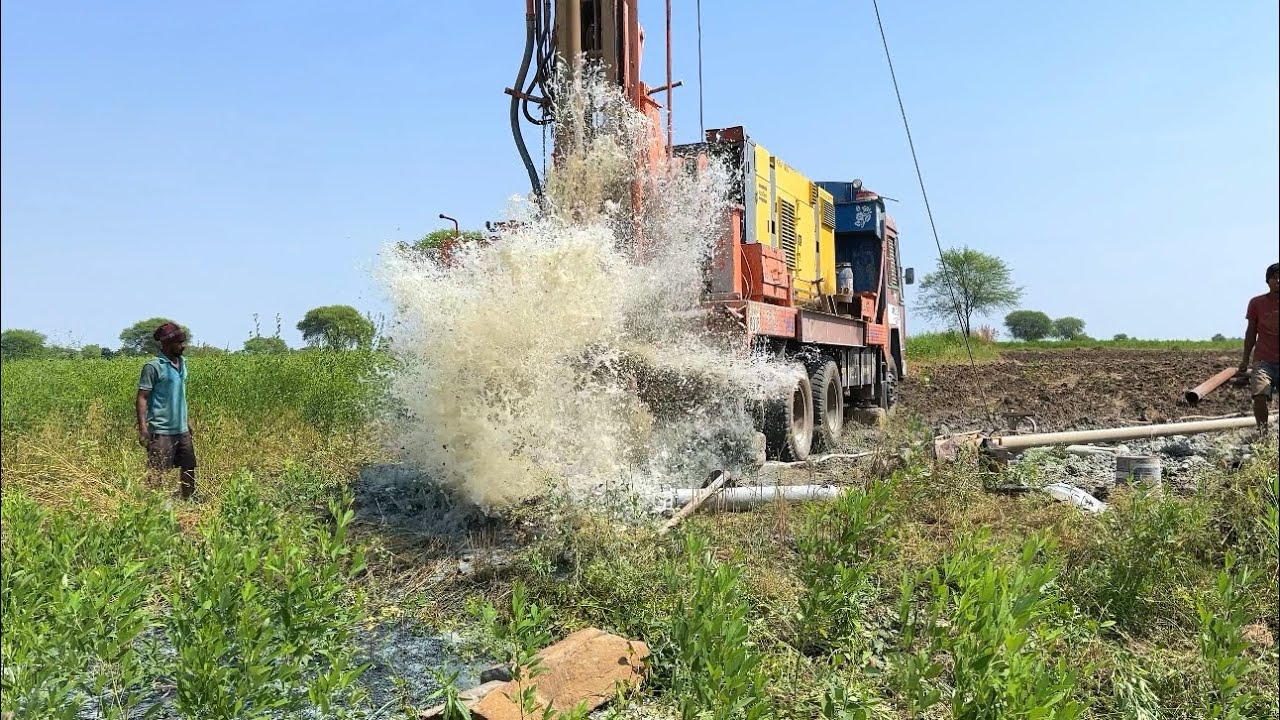 Borewell Drilling From Village | 60 Feet Drilling 10HP water | Borewell ...
