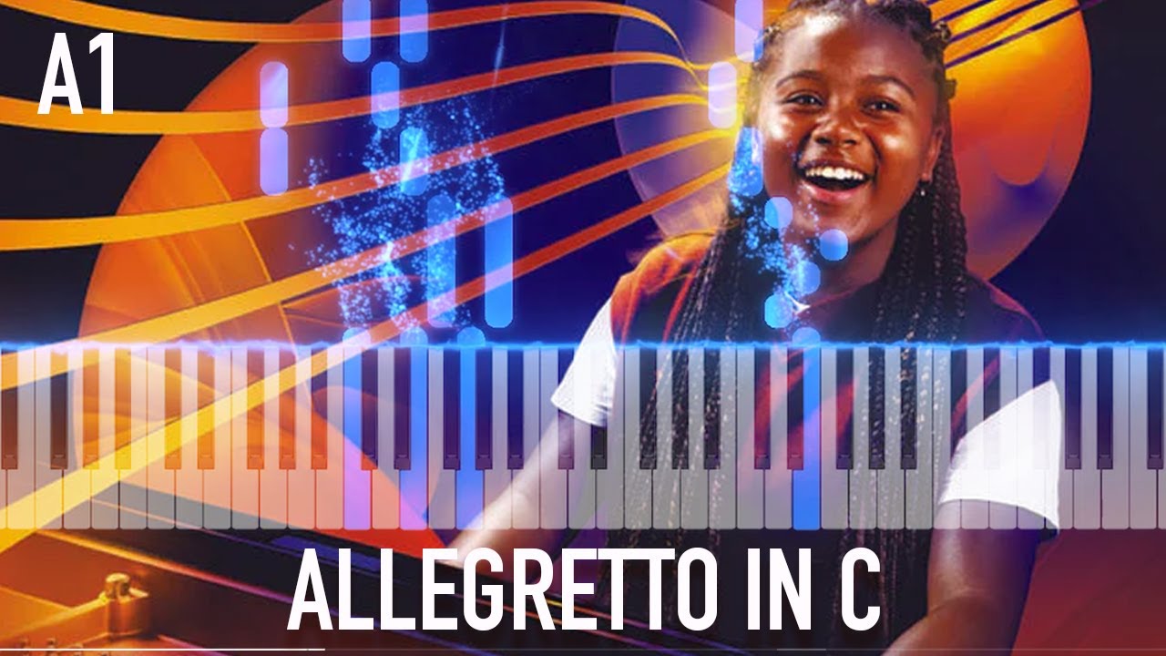 ALLEGRETTO IN C || ABRSM GRADE 1 || A1 TUTORIAL - YouTube