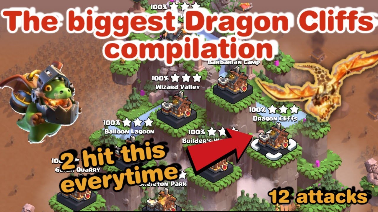 How to finish every Dragon Cliffs level 5 in 2 ATTACKS🔥12 replays🎥 ...
