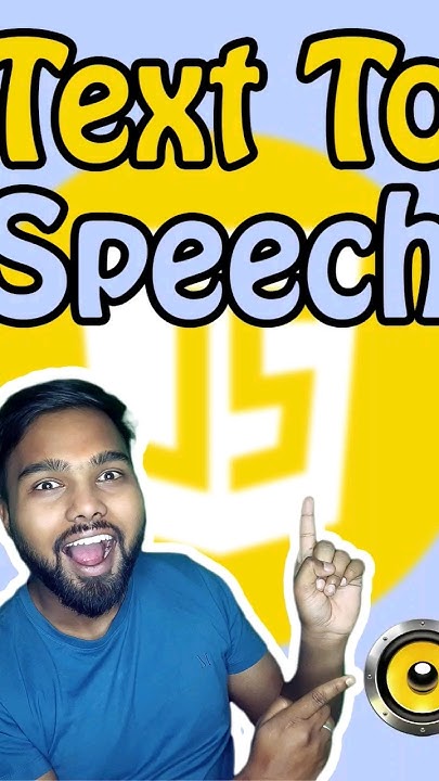 Text To Speech In JS#js #html #css #developer #javascript #website #web - YouTube