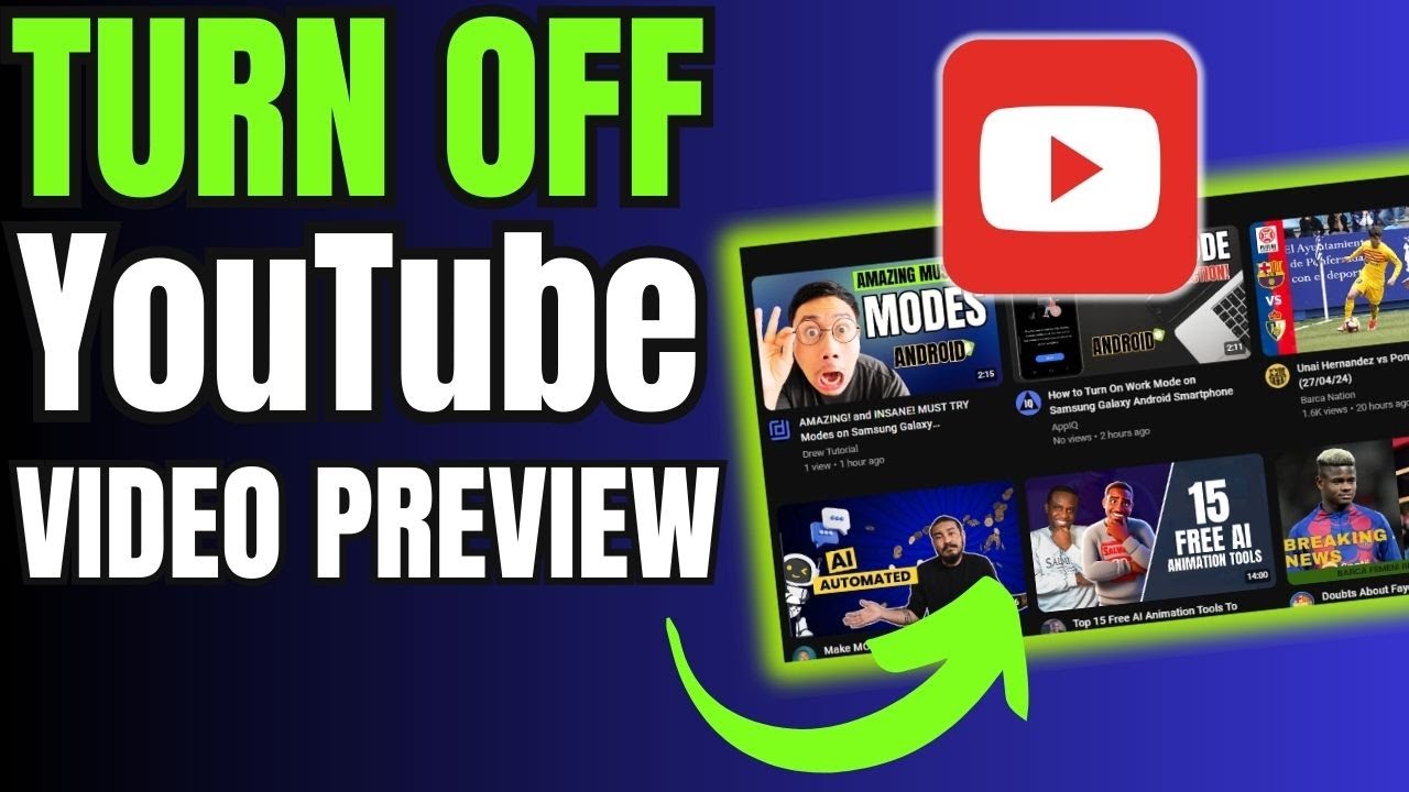 How To Turn Off YouTube Thumbnail Preview - YouTube
