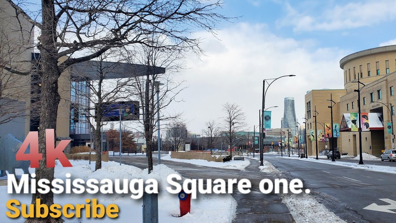 Winter Snow Walk with Relaxing Music || Snowfall Mississauga 4k - YouTube