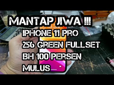 MANTAP JIWA Iphone 11 Pro 256 Green Fullset BH 100 persen Mulus