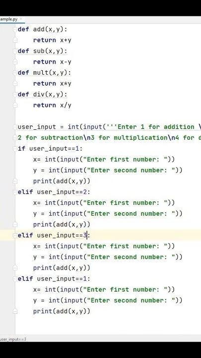 Check This Calculator In Python Shorts Pythontutorial Youtube