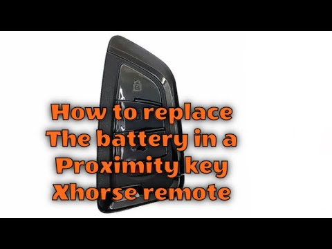 How to replace the battery in a Proximity key Xhorse Remote | universal ...