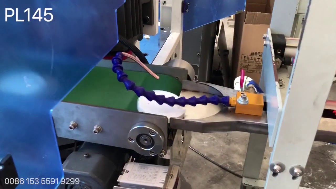 Ukraine Inline paper cup lid pack machine and paper lid making machine ...