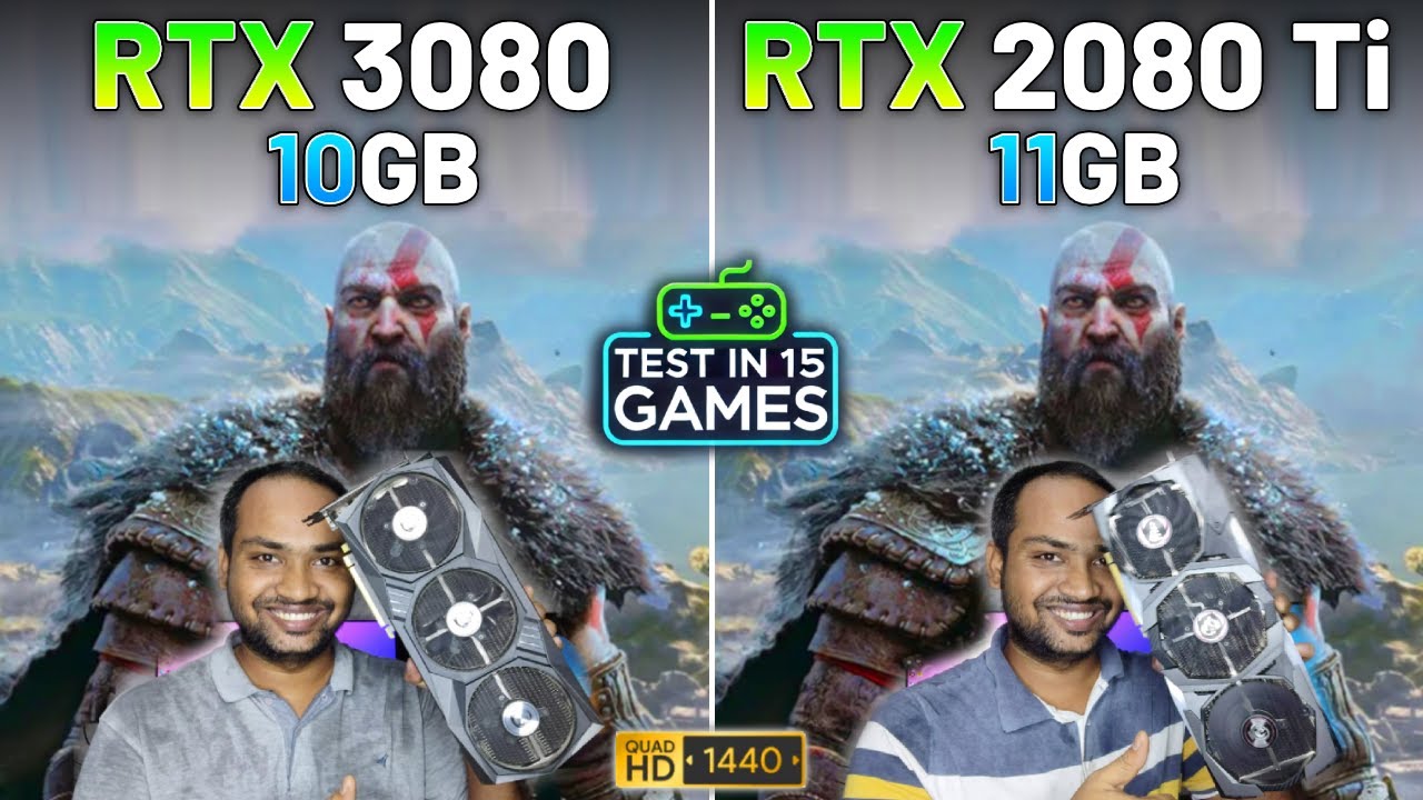 RTX 3080 vs RTX 2080 Ti का 1440p पर 15 Games का Benchmark Test - YouTube