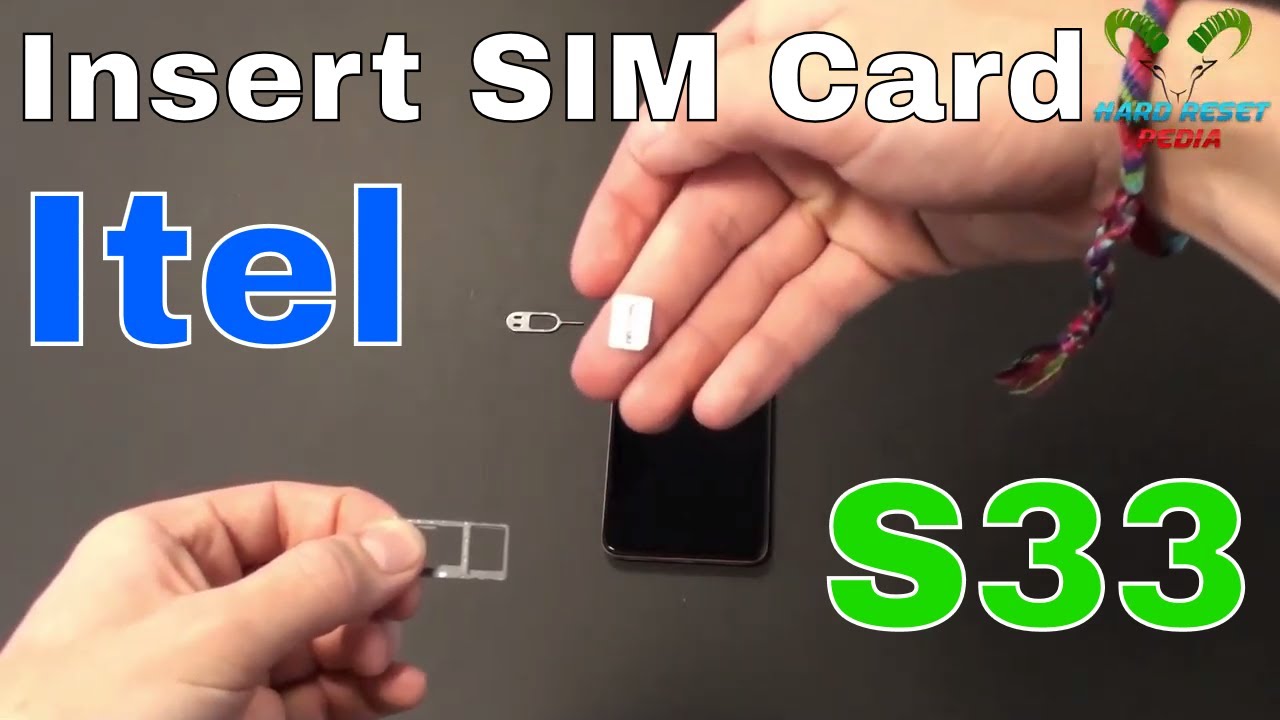 Itel S33 Insert The SIM Card - YouTube