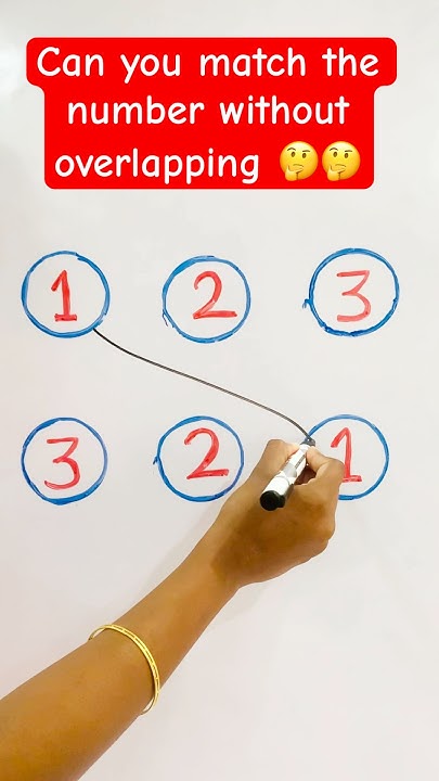 Draw the lines without overlapping #matchpuzzle #maths #puzzle ##match ...
