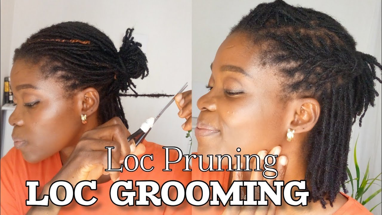 Loc Grooming and Loc Pruning | locjourney | microlocs - YouTube