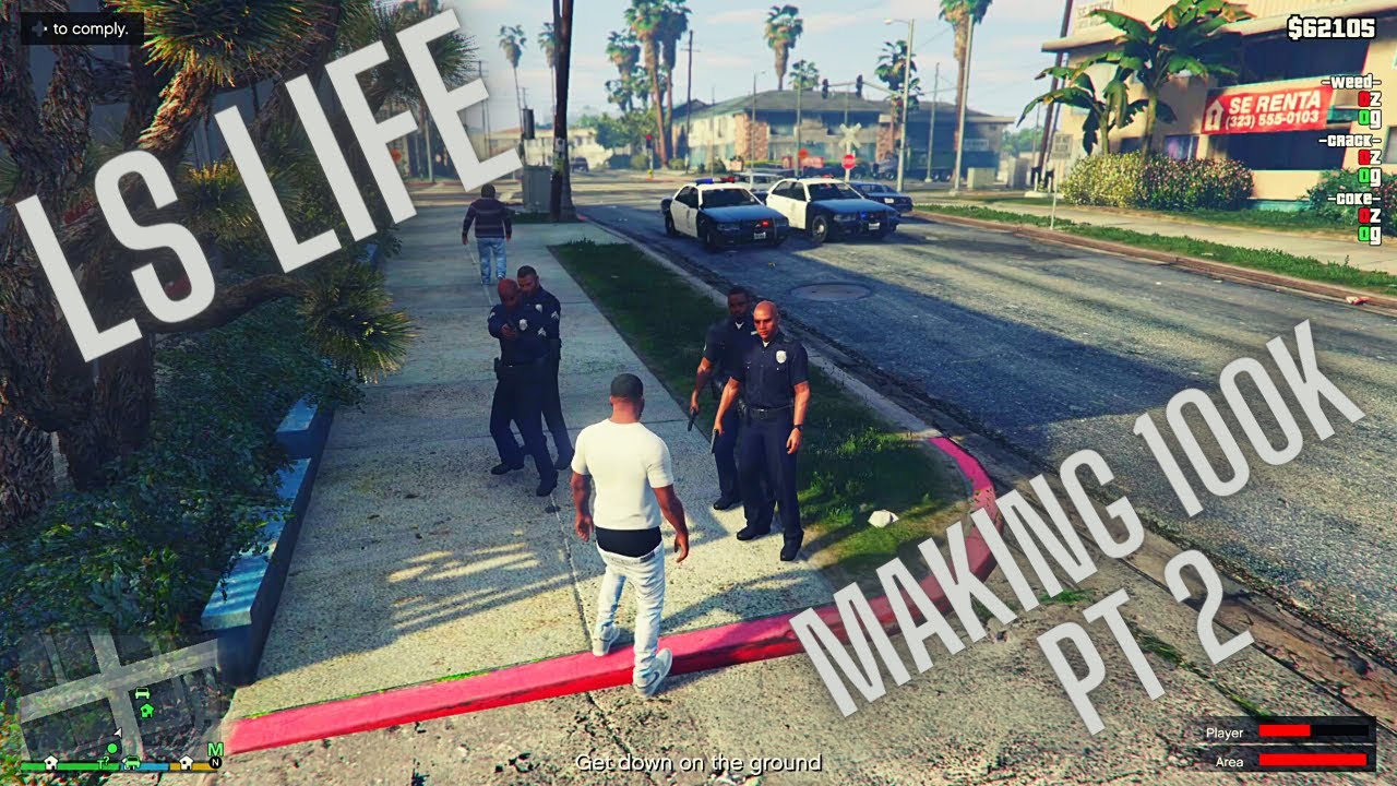 GTA V Mods - LS Life - Grind To Making 100K Part 2 - YouTube