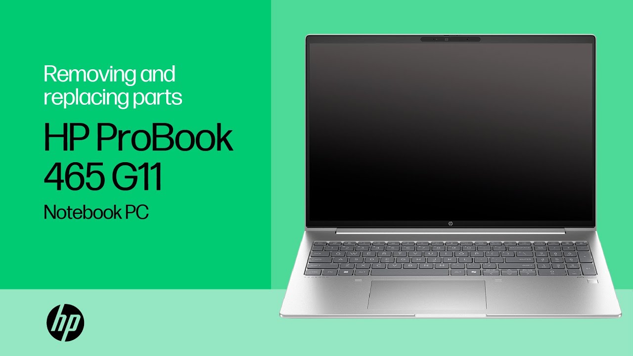 Removing and replacing parts | HP ProBook 465 G11 Notebook PC | HP ...