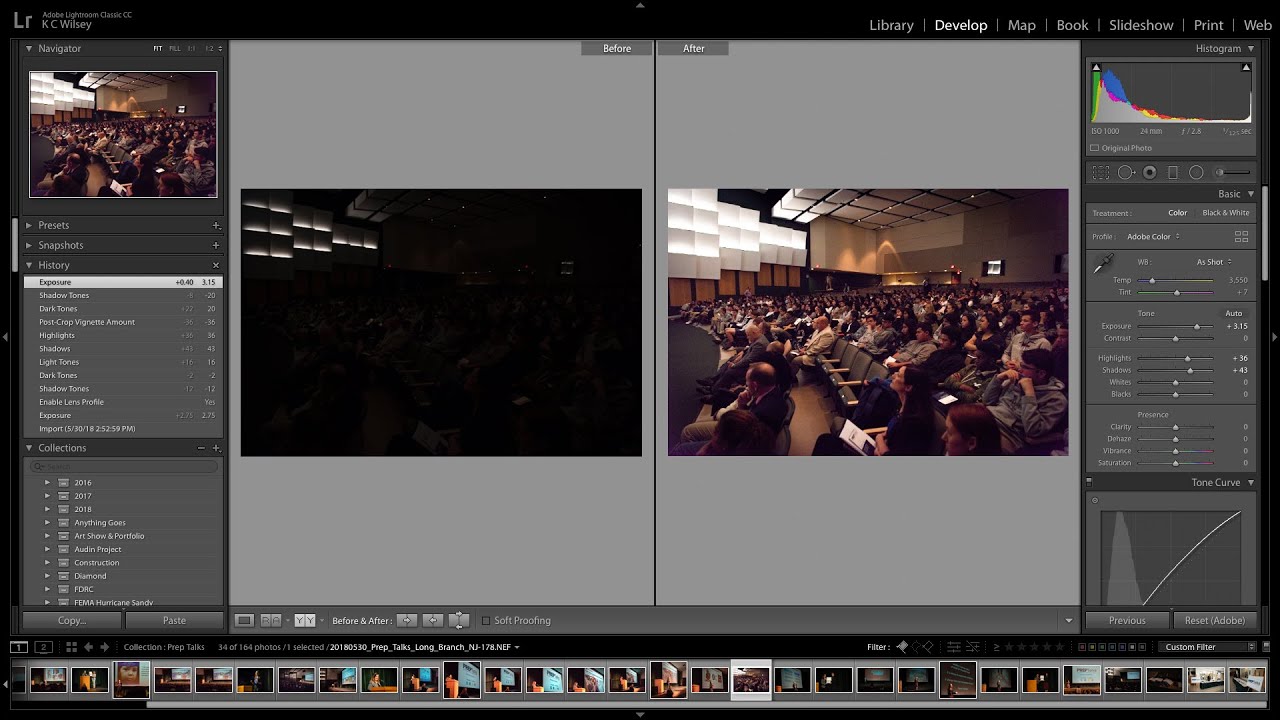 Low Light Processing in Adobe Lightroom - YouTube