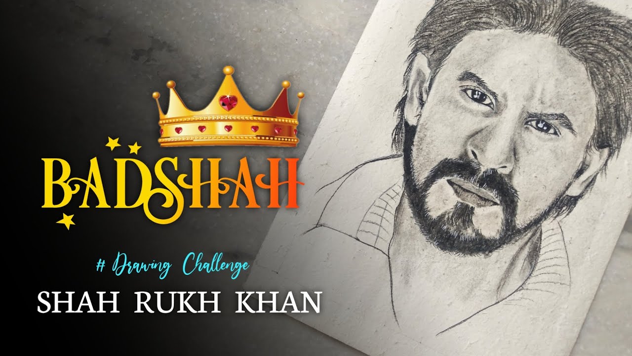 How to draw Shah Rukh Khan | Pathan | King of Bollywood | Badsha | SRK | Tutorial | Step by step ...