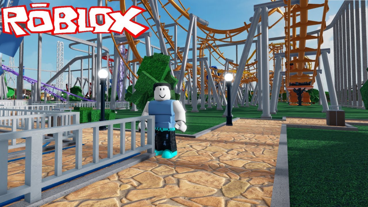 CONHECENDO O PARQUE DE DIVERSÕES GIGANTE | Roblox - Theme Park Tycoon ...